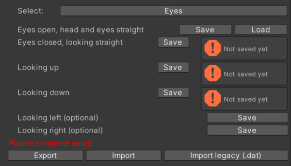 Realistic Eye Movementsを設定する | Sirohood