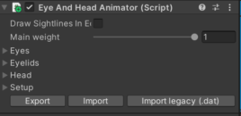 Realistic Eye Movementsを設定する | Sirohood
